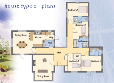 Union Hall House Type C Floor Plan
